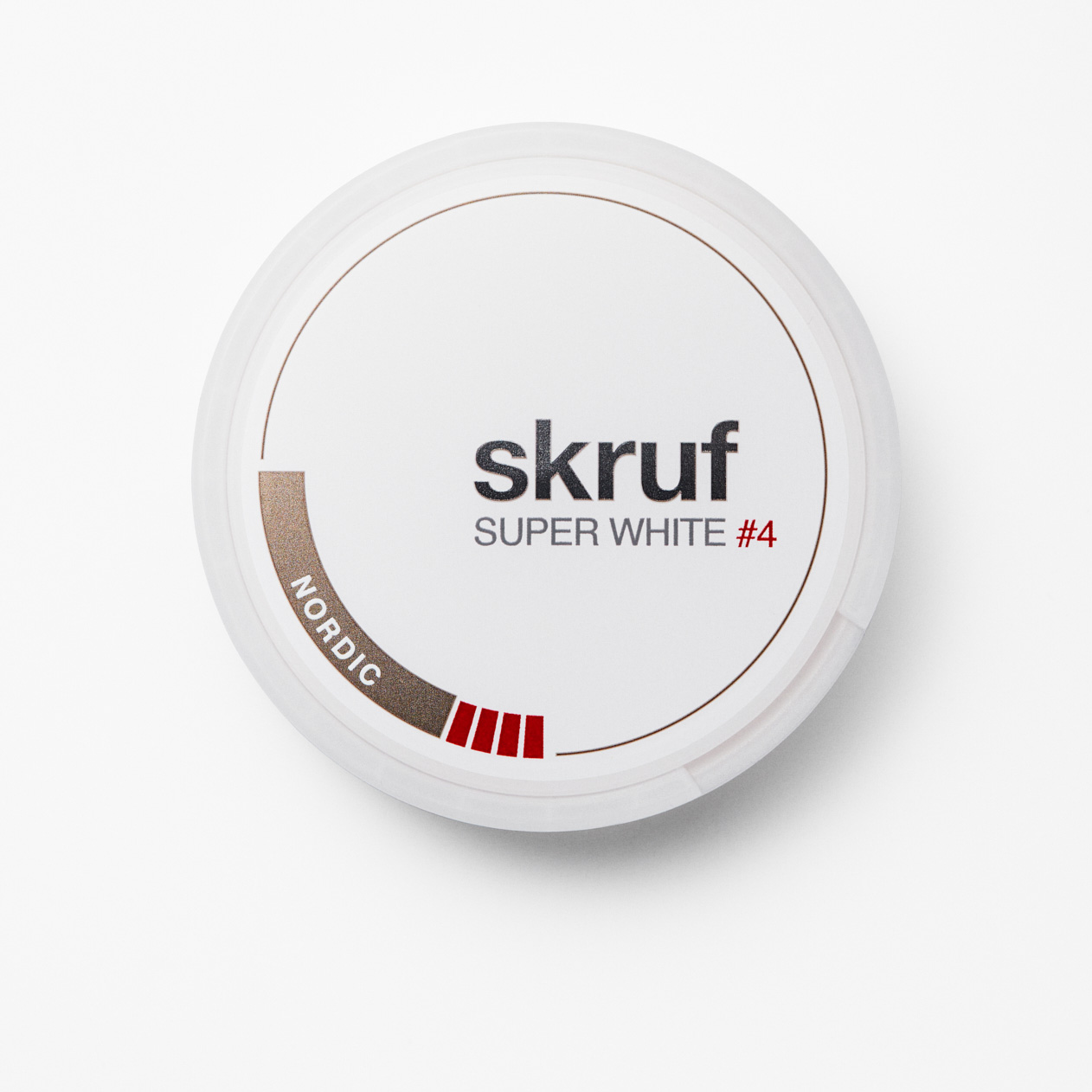 skruf Super White Slim Nordic #4 - Skruf Snus